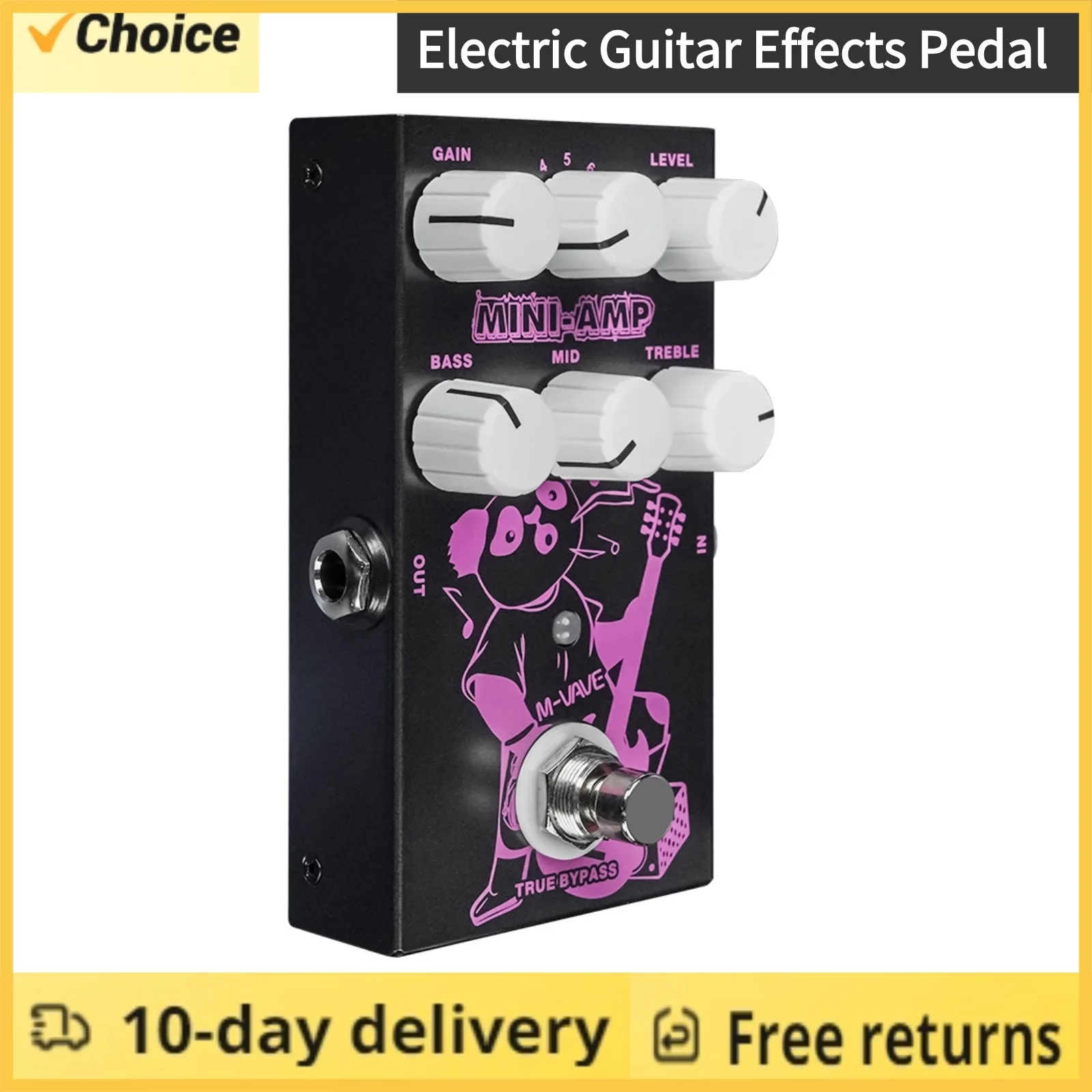M-VAVE-Electric-Guitar-Effects-Pedal-DC-9V-3-gear-EQ-Adjuster-Portable ...