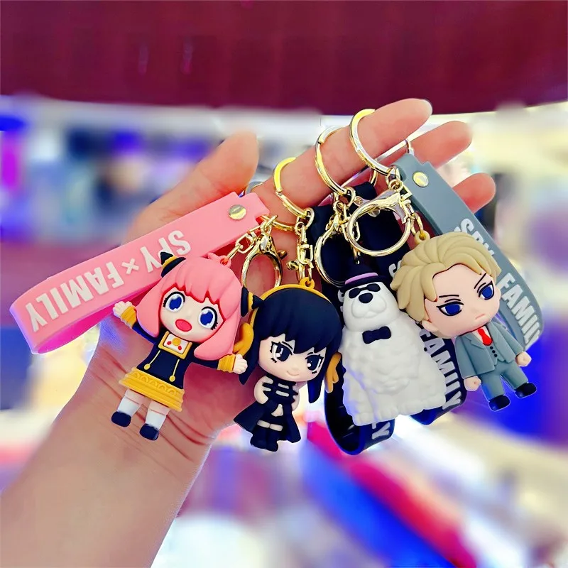 Anime-Spy-X-Family-Keychain-PVC-Cartoon-Key-Chain-Loid-Forger-Anya ...