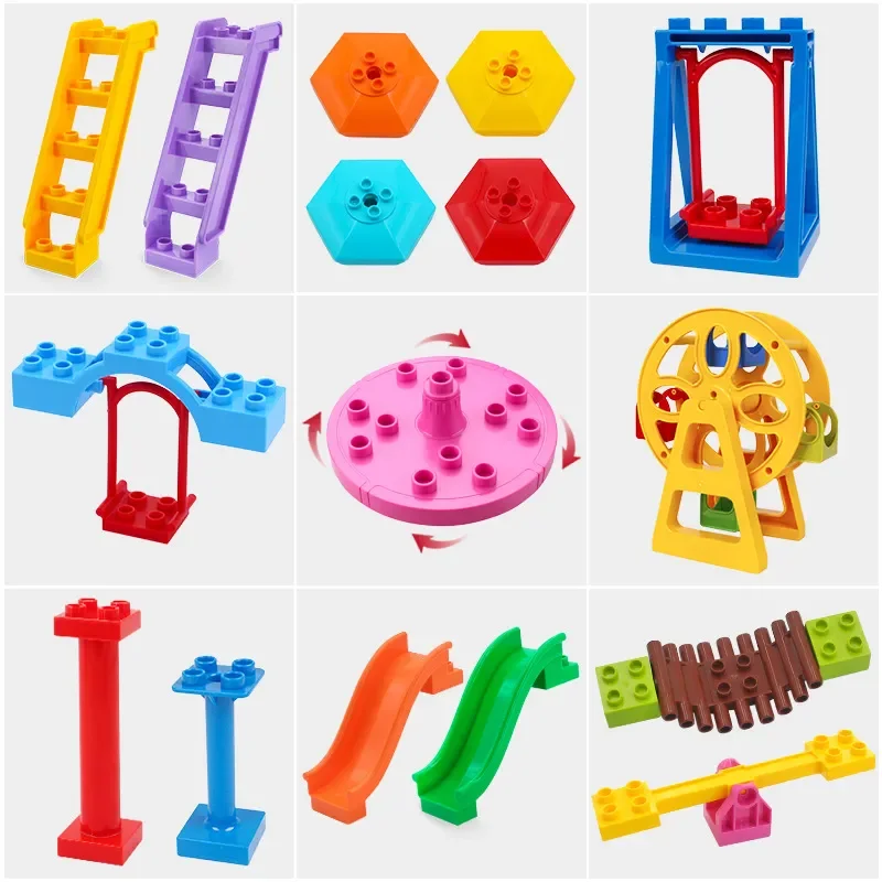 Big-Building-Blocks-Compatible-Playground-Spin-Parts-Children ...