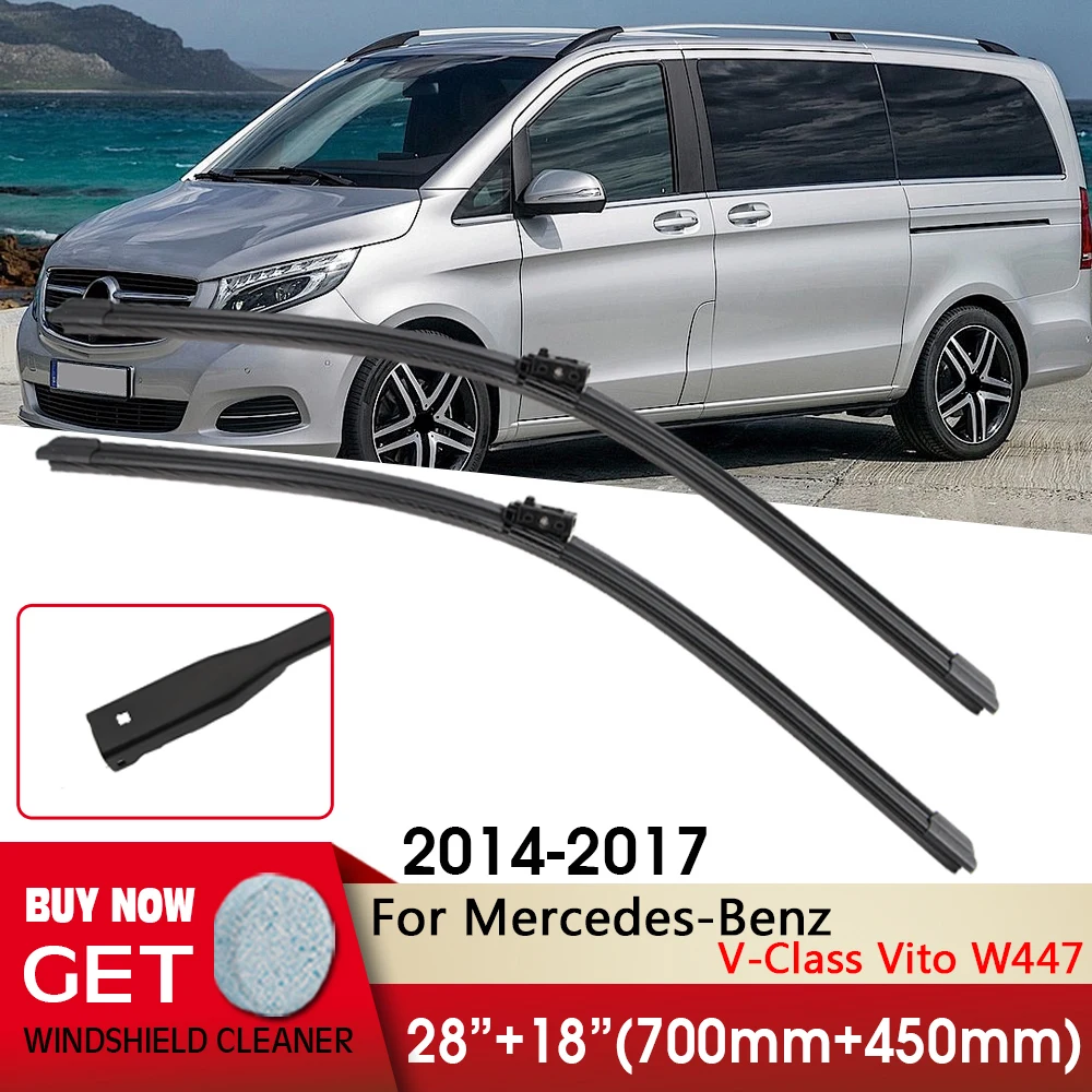 Car Wiper Front Wiper Blades 28"+18" For Mercedes-Benz V-Class Vito ...