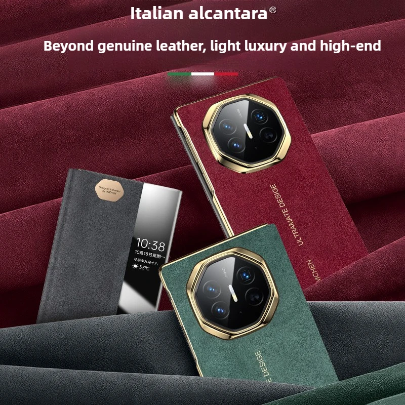 For Huawei Mate XTs Case Alcantara suede Phone case folding screen ...