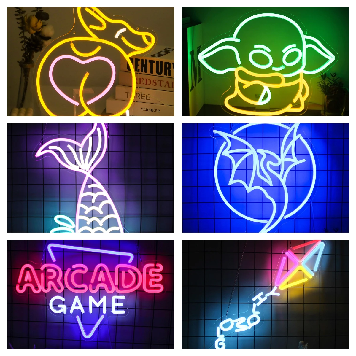 Dragon-Neon-Sign-Blue-Neon-Light-LED-Gaming-Neon-Wall-Sign-Anime-Neon ...