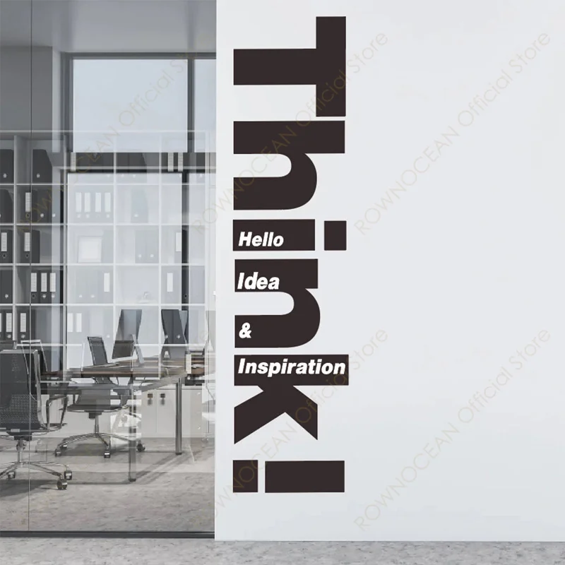 Think Big Wall Sticker | Office Window Sticker | Office Office Vinyl ...