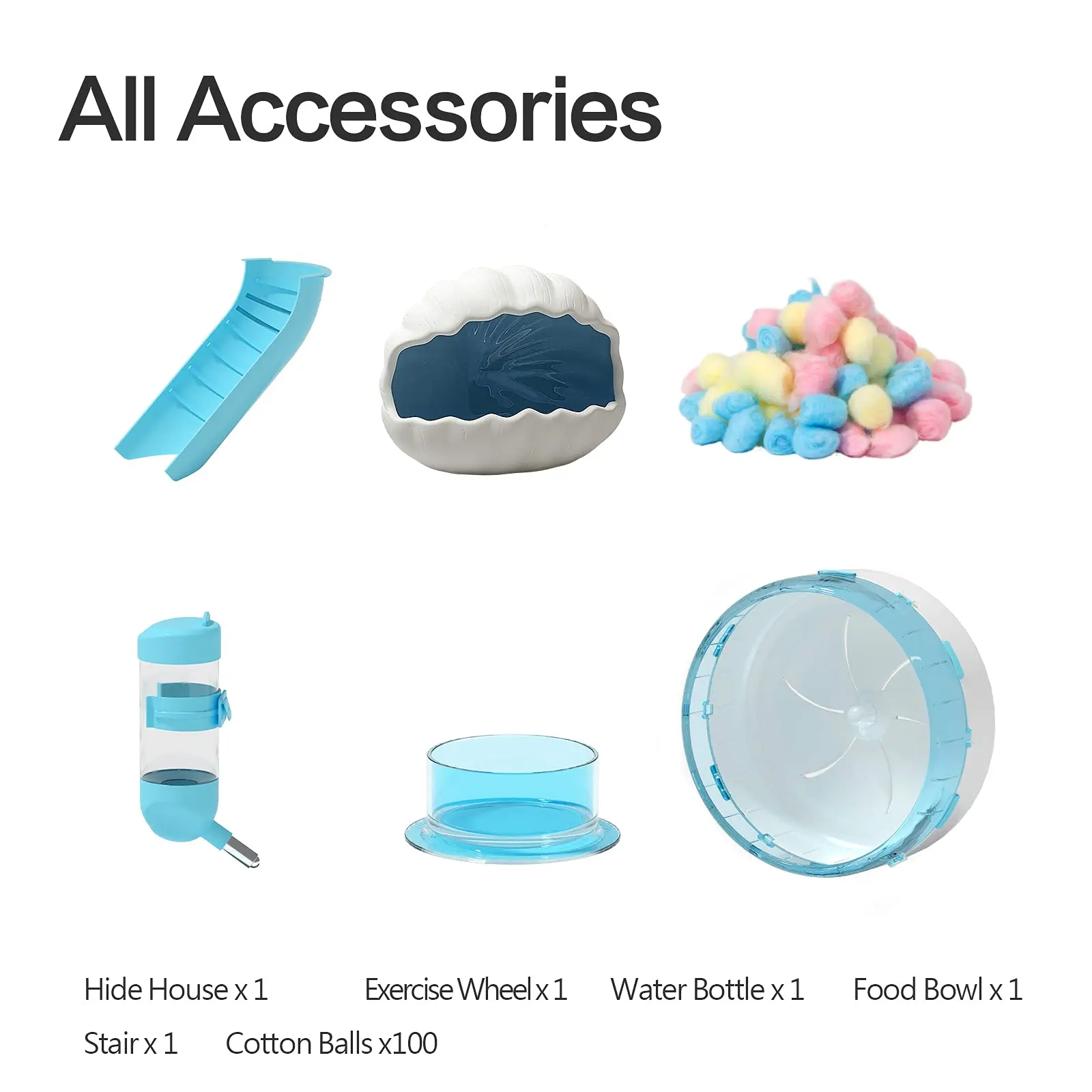 Mewoofun Large Hamster Cages Habitats Small Animal Cage For Syrian ...