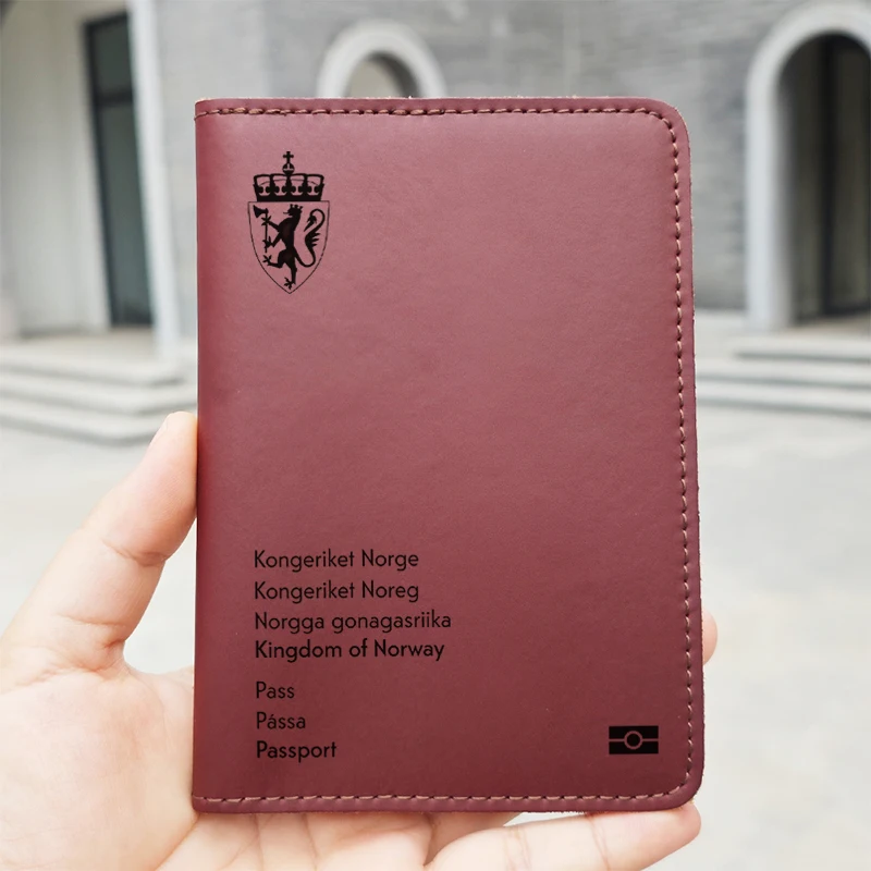 Custom-Name-Vintage-Norway-Passport-Holder-Card-Handmade-Cow-Genuine ...