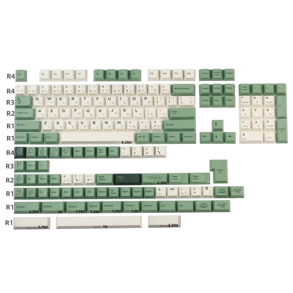 PBT-165-Keys-GMK-Desert-Botanical-Garden-Keyboard-Keycaps-Cherry ...
