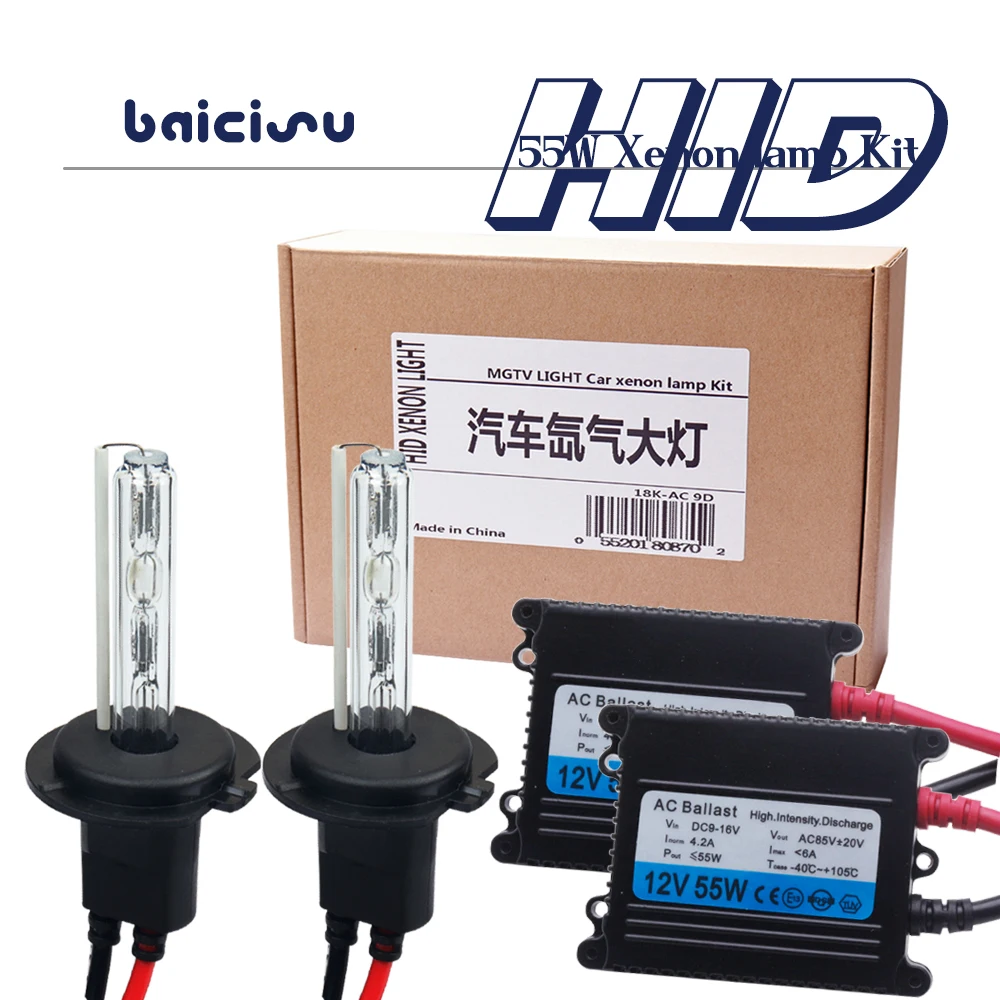 55W HID Kit Xenon H4 Bi Xenon H1 H3 H7 H11 9005 HB3 9006 HB4 H13 9004/ ...