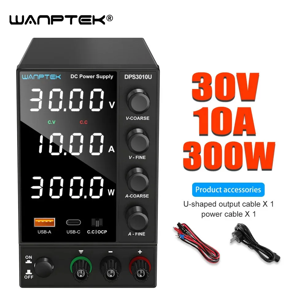 Wanptek-Alimentation-lectrique-30V-10A-DC-affichage-num-rique-r-glable-tension-de-laboratoire-r ...
