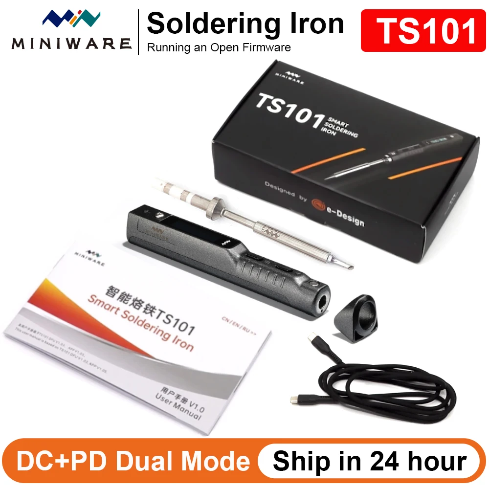 Original TS101 TYPE-C Electric Soldering Iron Adjustable Temperature ...