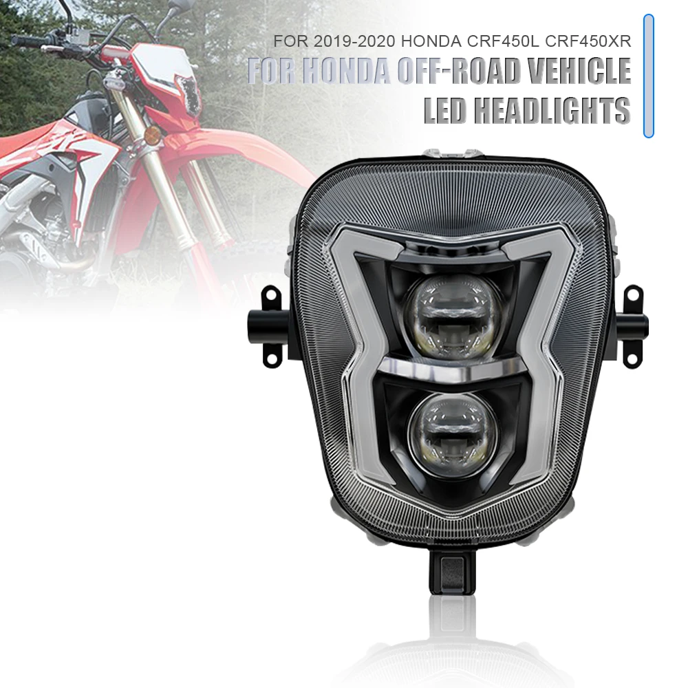 Headlight-Led-Motorcycle-Light-Wick-For-Honda-CRF450L-CRF450XR-CRF ...