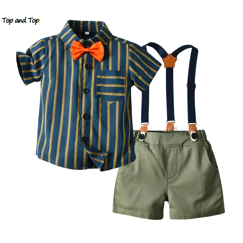 top-and-top-Summer-Kids-Boys-Gentleman-Clothes-Set-Children-Boys-Casual ...