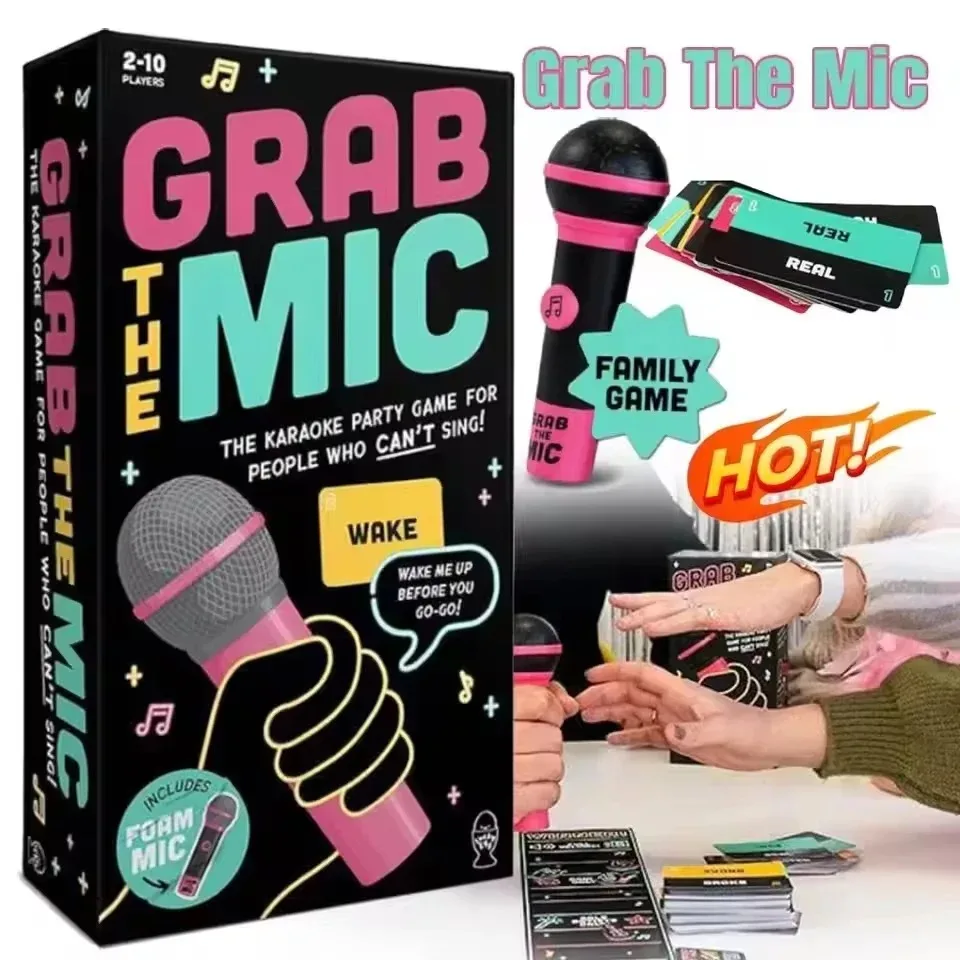 Exciting Grab The Mic The Family Karaoke Game 2-10Players Board Game ...