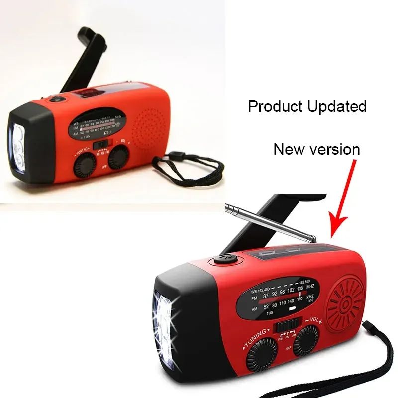 USB-Charging-Radio-Flashlight-Emergency-Weather-Radio-Portable-Hand ...