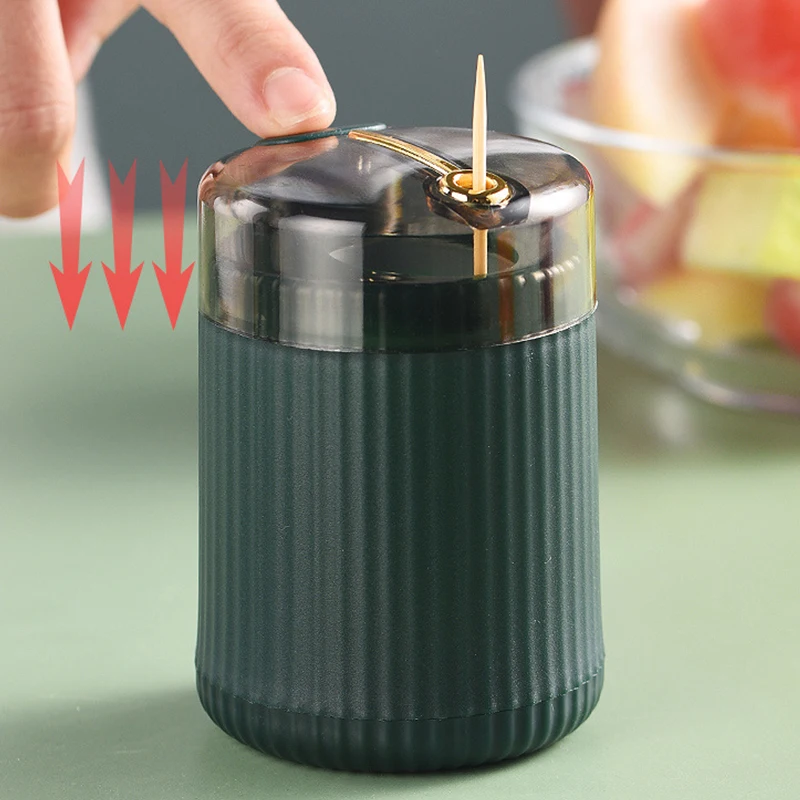 Simple-Toothpick-Box-Toothpick-Dispenser-Ceative-Push-Automatic-Eject ...