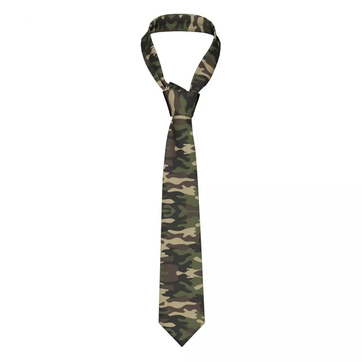 Custom-Green-Brown-Military-Camouflage-Tie-Mens-Formal-Silk-Army-Jungle ...