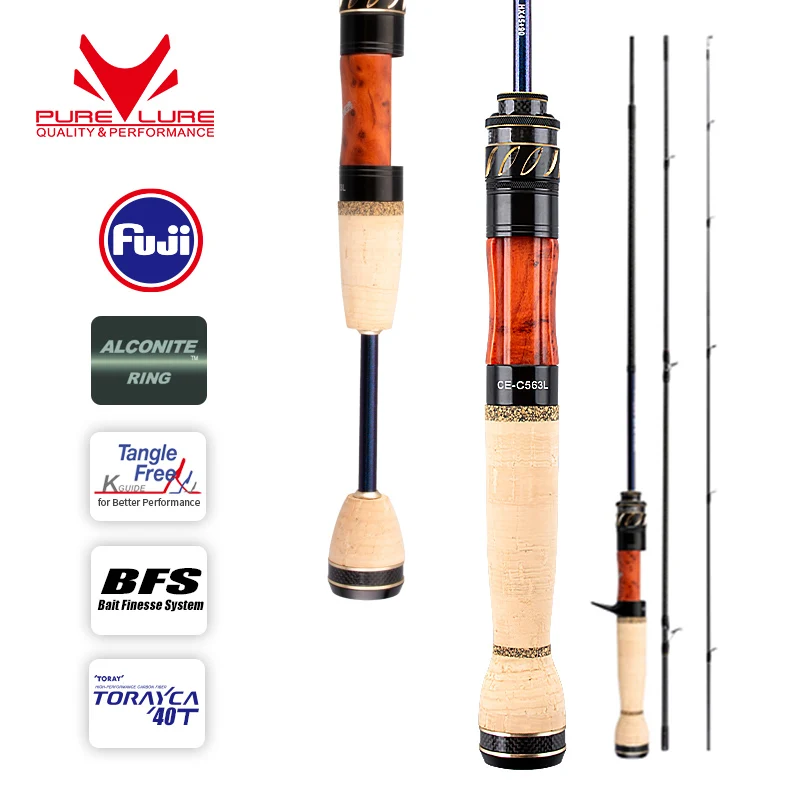 PURELURE CREEK DANCE Trout Rod BFS Fishing Casting UL Spinning Light ...