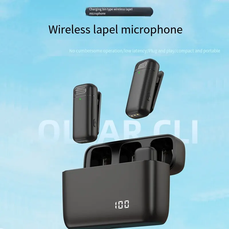 K6 Wireless Collar Microphone 2.4G Mini Live Microphone With Digital ...