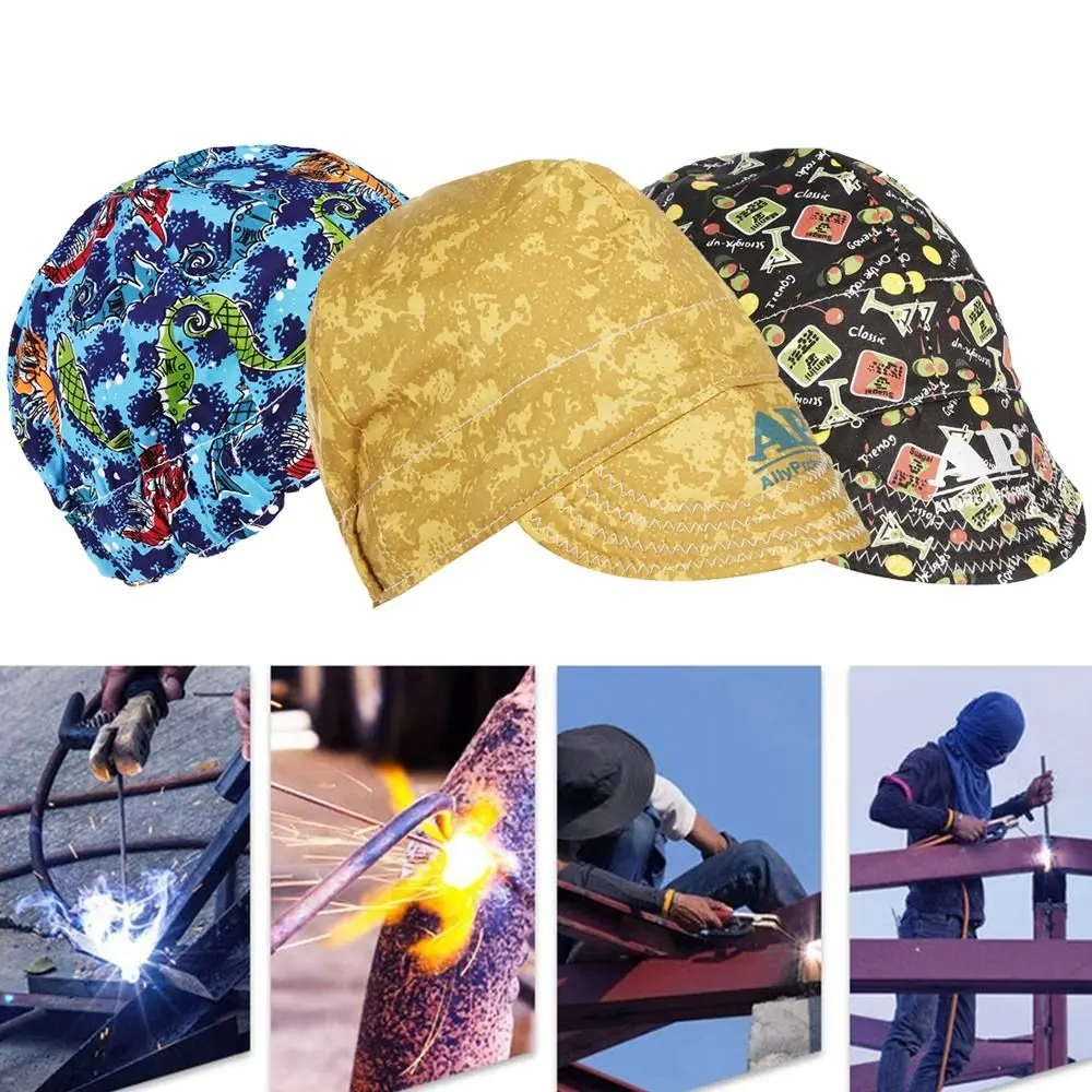 Elastic Welding Hat Sweat Absorption Welders Protective Cap Flame ...