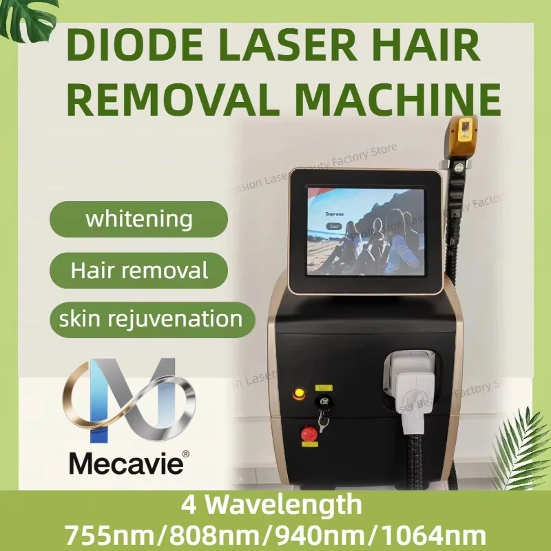 4000W 808nm Diode Laser Hair Removal Machine for Permanent, Painless ...