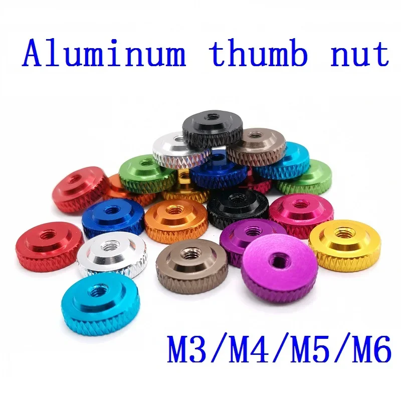 10pcs-M3-M4-M5-M6-colourful-aluminum-thumb-nut-11-type-colour-small ...