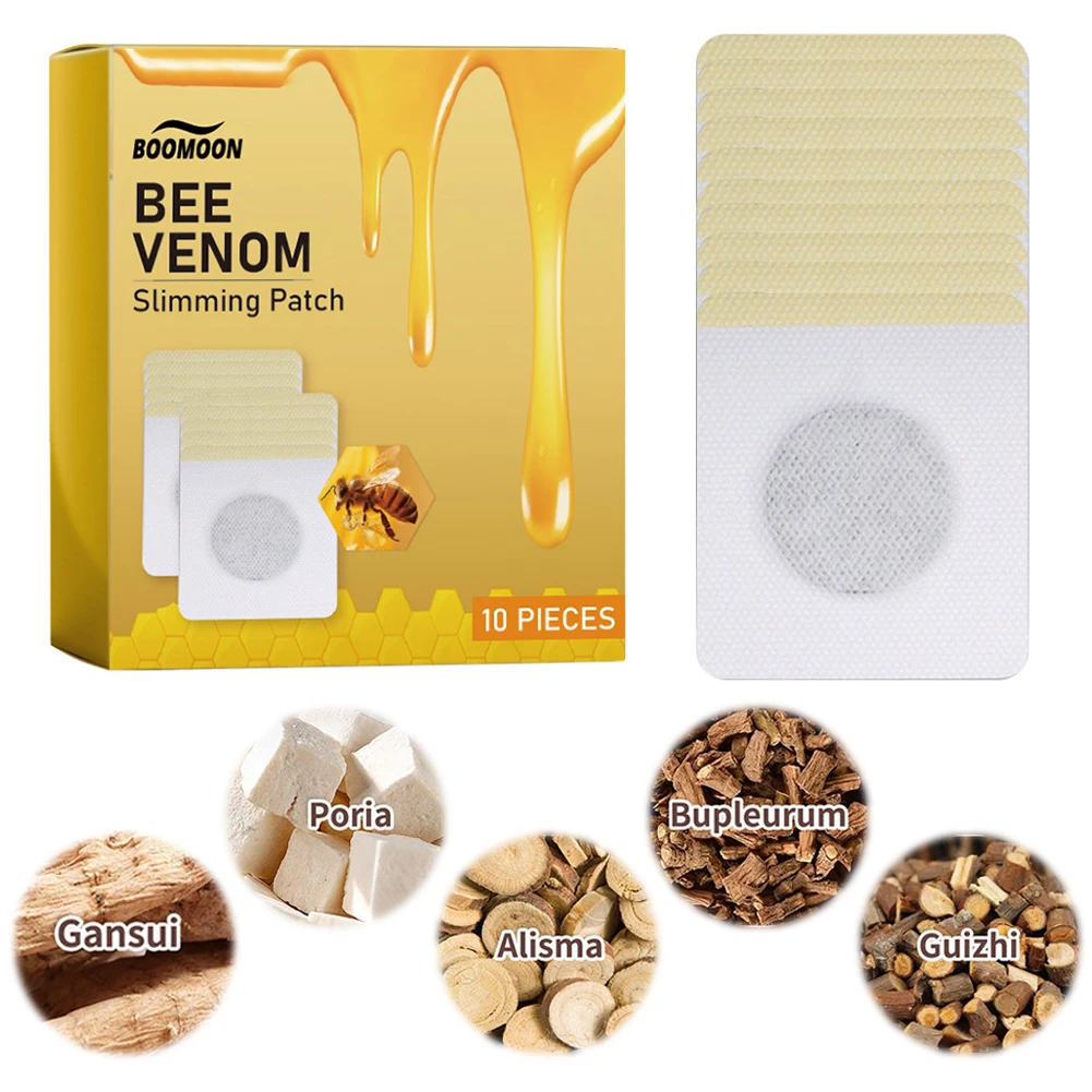 30Pcs-Bee-Venom-Patches-Fast-Burning-Fat-Bee-Venom-Slimming-Patch ...