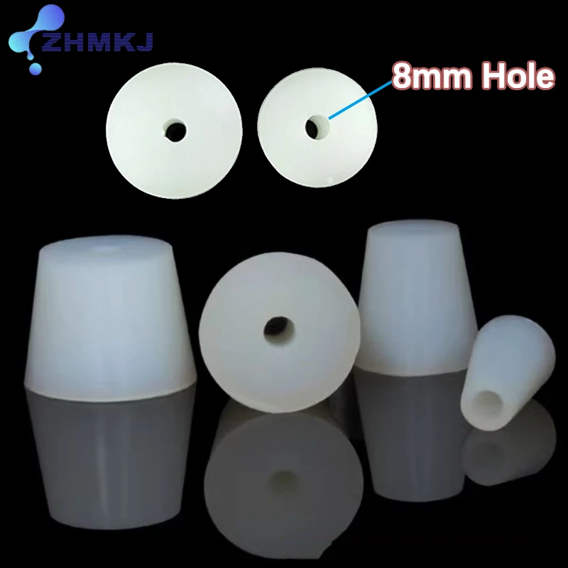 With 8mm Hole Silicone Stopper Conical Home Brew Wine Stoppers Through ...