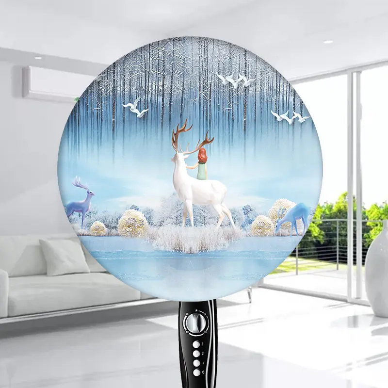 New Electric Fans Round Dust-proof Cover All-inclusive Anti-pollution ...