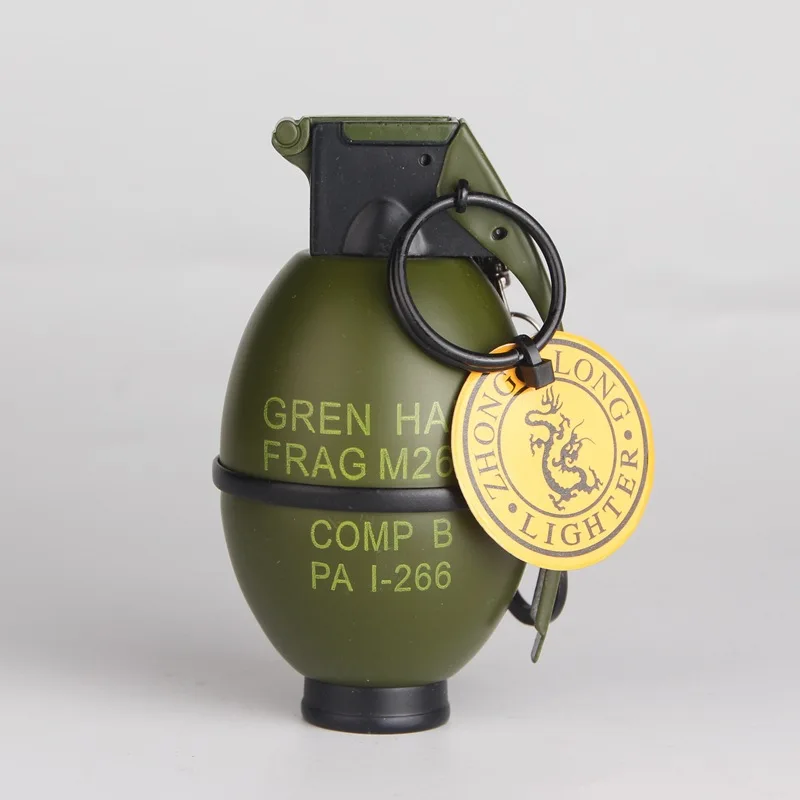 New Model No. 805 Machine Paint Grenade Windproof Gas Lighter Gift ...