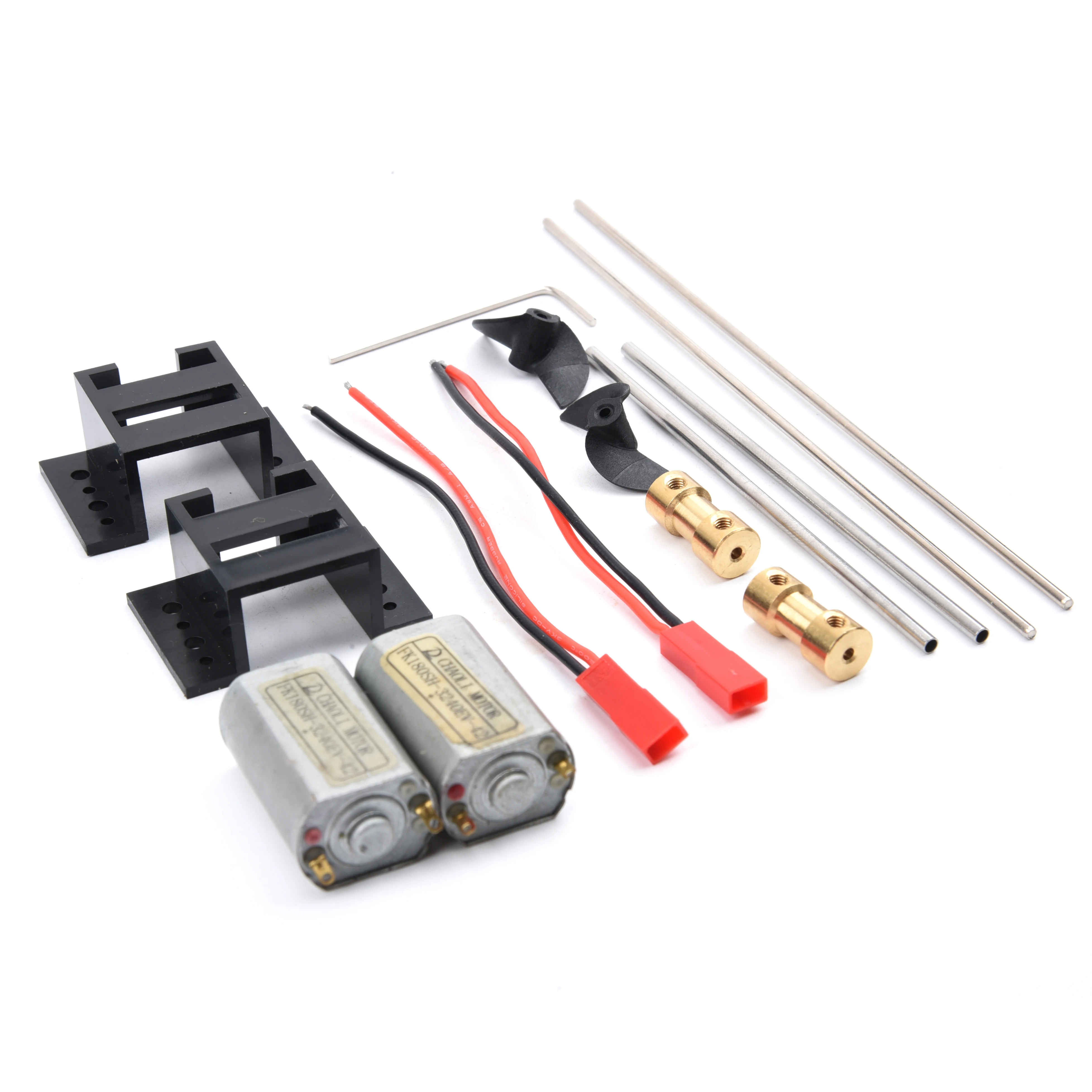 180 Motors Strong Magnetic Motor 5A x2 Brushed ESC 3V-9V Kit 15cm Drive ...