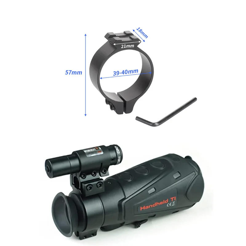 Scope Pipe Bracket mount 40mm Ring with 20mm Top Rail For Telescope ...