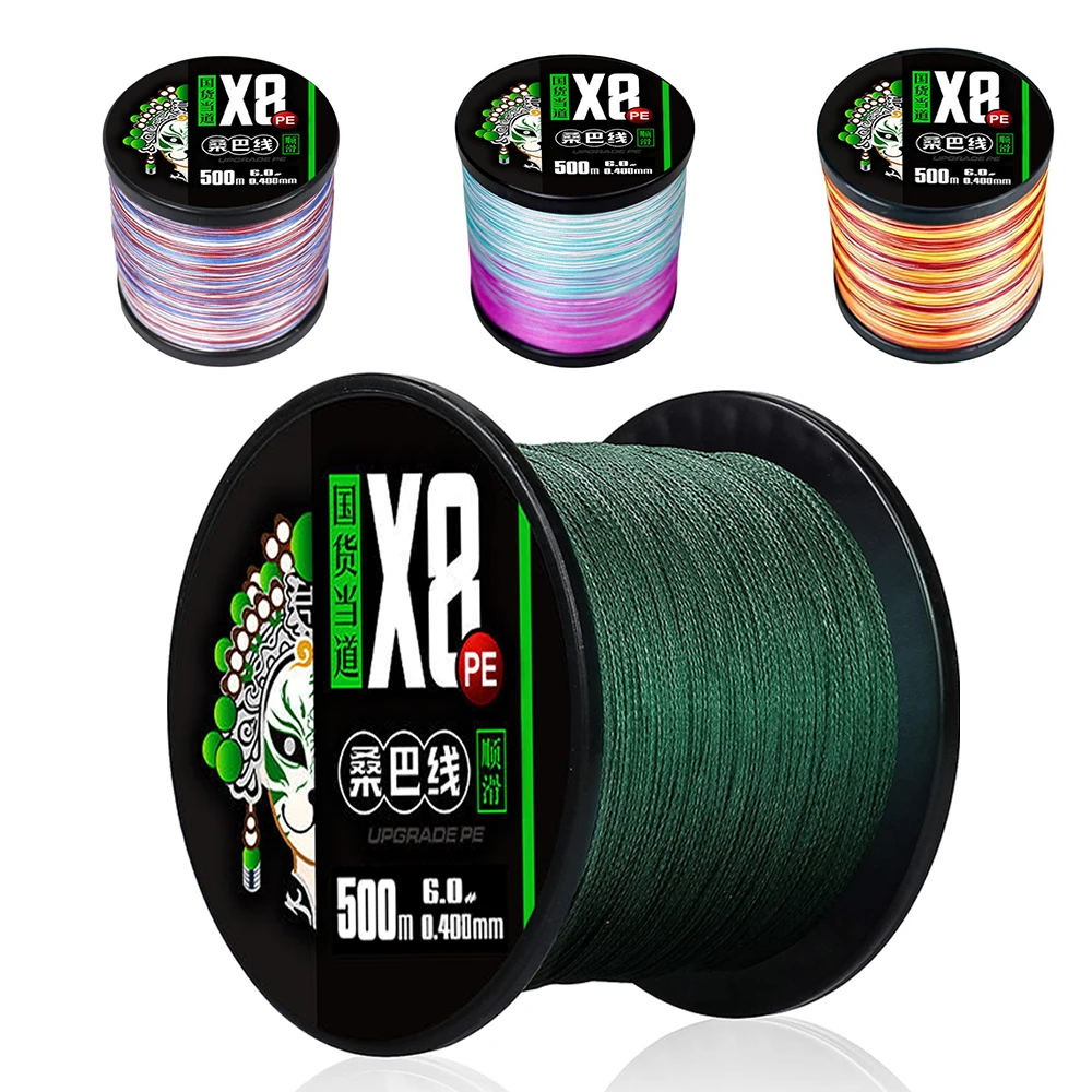 THORNSLINE-8-Strands-Braided-Fishing-Line-500M-1000M-Multifilament-Carp ...