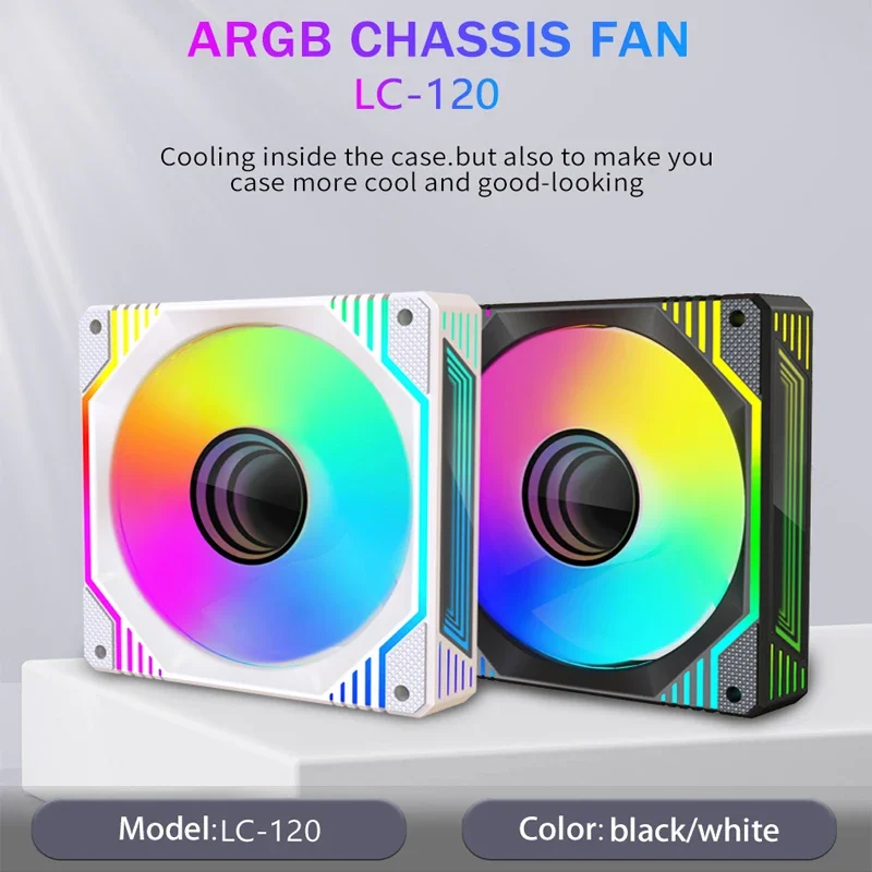 12V-4Pin-Computer-Case-Fan-3Pin-5V-120cm-Heatsink-Aura-Sync-Cooler-ARGB ...