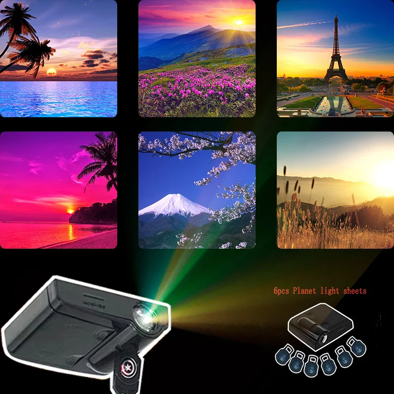 Landscape Atmosphere Projection Lamp | Photo Landscapes Projector ...