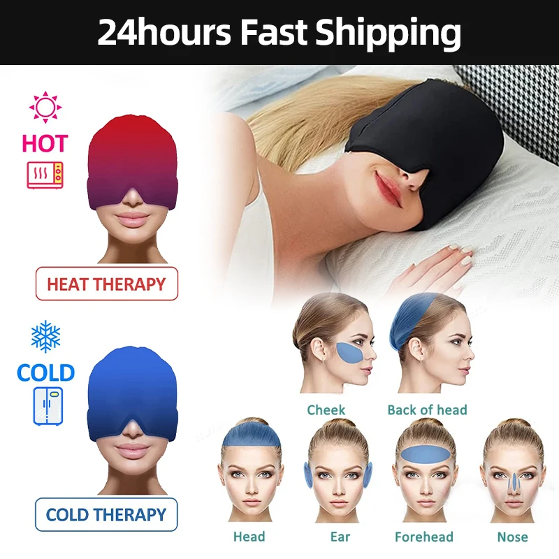 Head-Massager-Cap-Headache-Migraine-Pain-Massage-Hat-Stress-Pressure ...