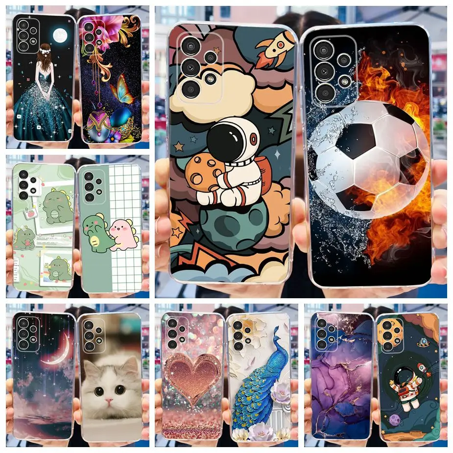 For-Samsung-Galaxy-A32-4G-Case-SM-A325F-New-Fashion-Painted-Cover-Soft ...