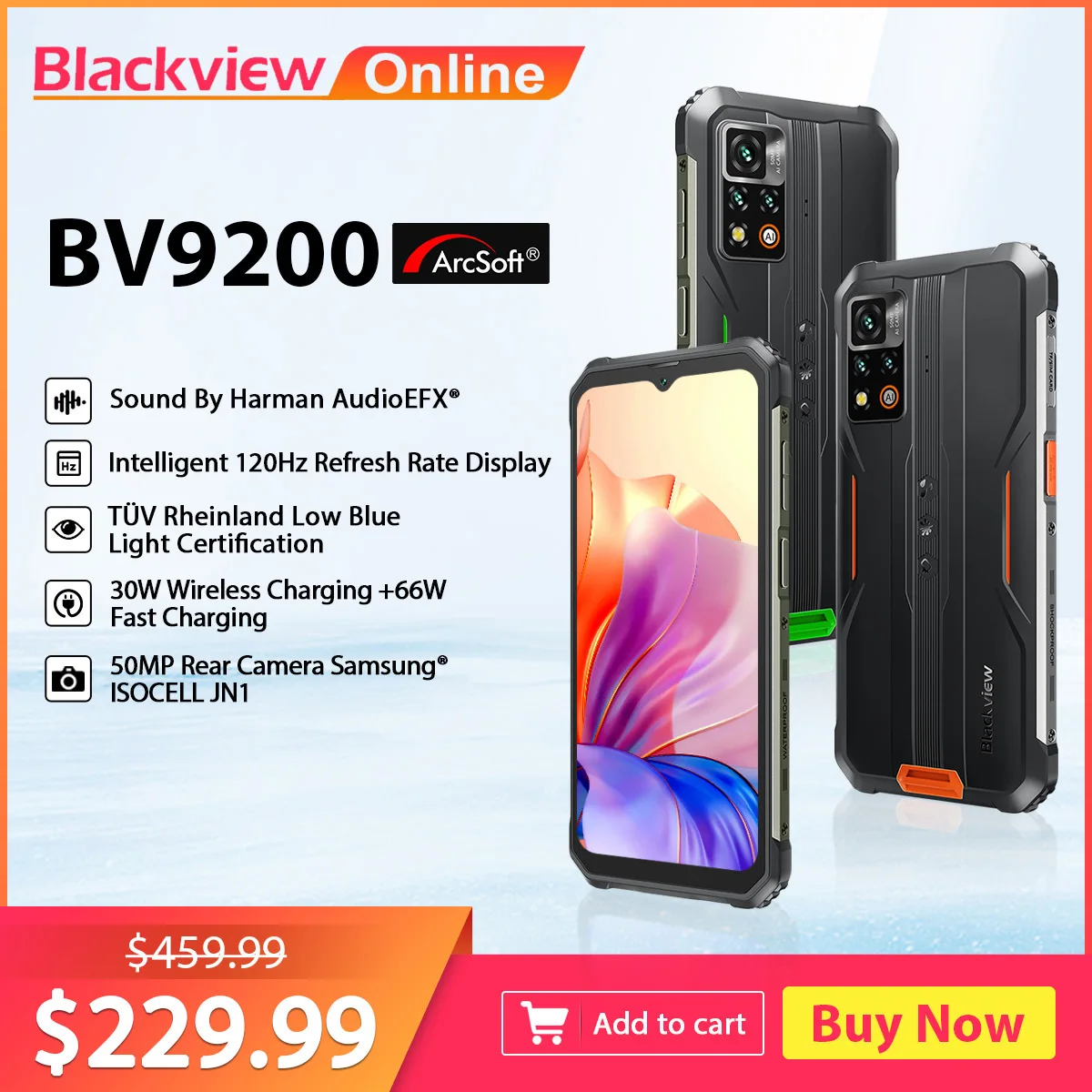 Blackview bv9200 g96 smartphone áspero 8gb 256gb 66w carga rápida ...