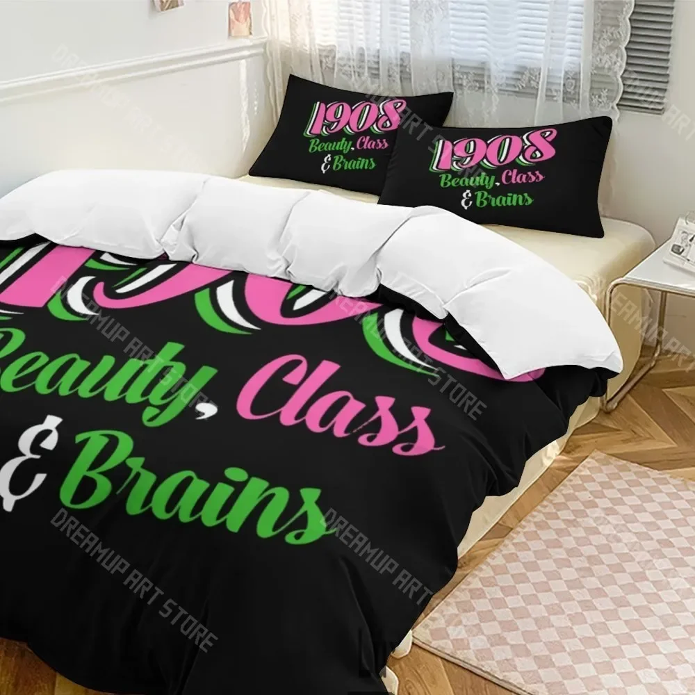 3D Print Alpha Sorority Kappa Alpha AKA Bedding Set Twin Queen King ...