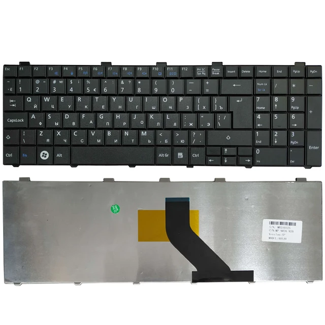 New For Fujitsu Lifebook AH530 AH531 NH751 A530 A531 Russian RU Laptop ...