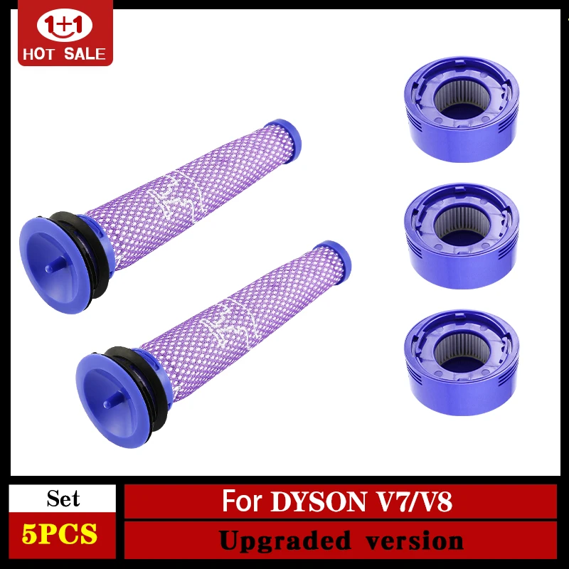 For Dyson V8 V7 HEPA Filter Spare Parts Robot Vacuum Front and Back ...