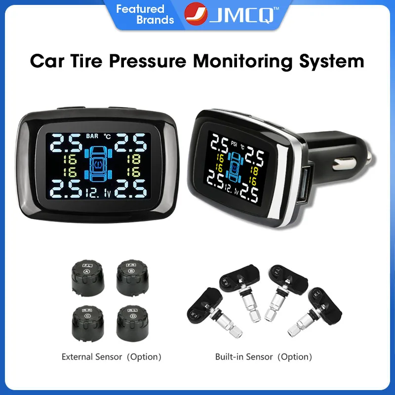 Car-TPMS-Tire-Pressure-Monitoring-System-Sensors-Cigarette-Lighter-with ...
