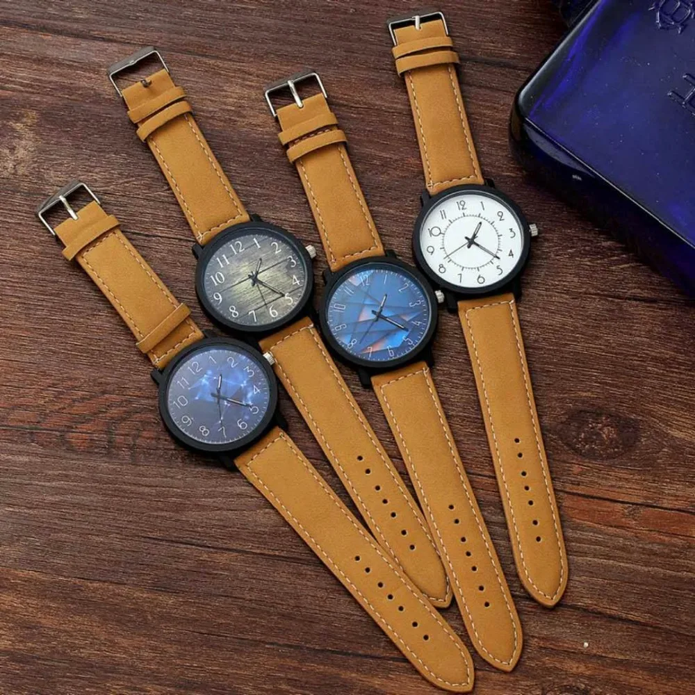 New Fashion Creative Personality Retro Watch Starry Sky Dial Couple ...