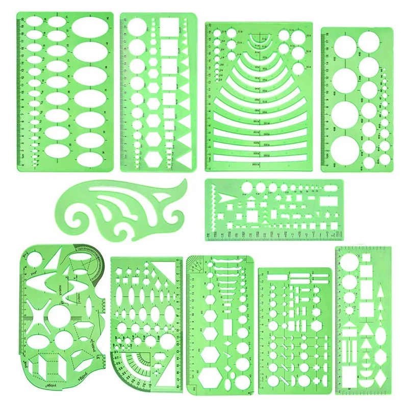 KRABALL-11pcs-Tailor-Sewing-Ruler-For-Patchwork-Plastic-Dressmaker ...