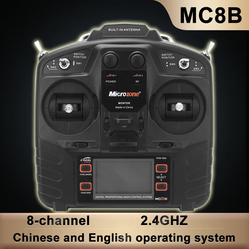 Microzone Mc8b 2.4g 8ch Remote Control Transmitter Receiver Radio System For Remote Control ...