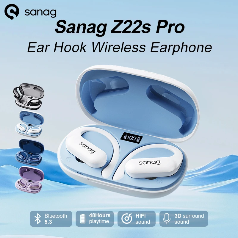 Sanag-Z22S-Pro-Ear-Hook-Wireless-Earphone-Bluetooth-5-3-HIFI-sound ...