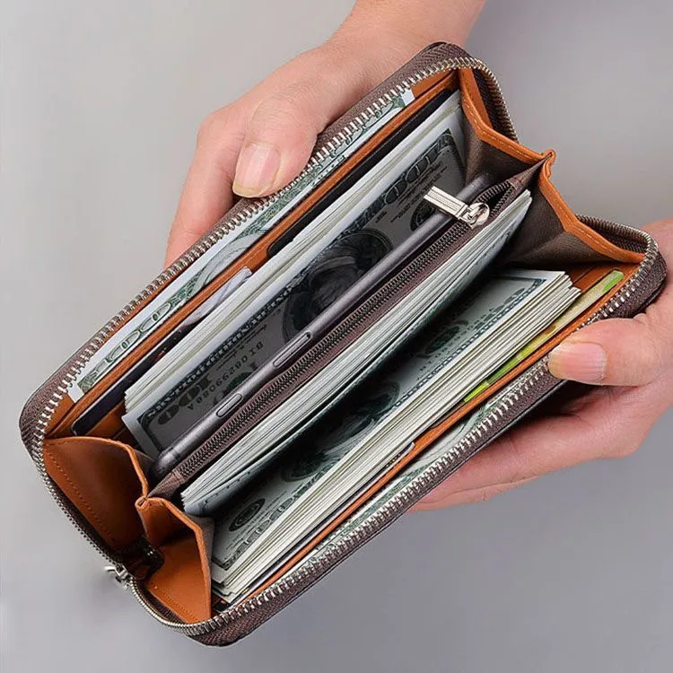 Long-Zipper-Wallets-for-Men-Large-Capacity-Male-Purse-with-Card-Holder ...