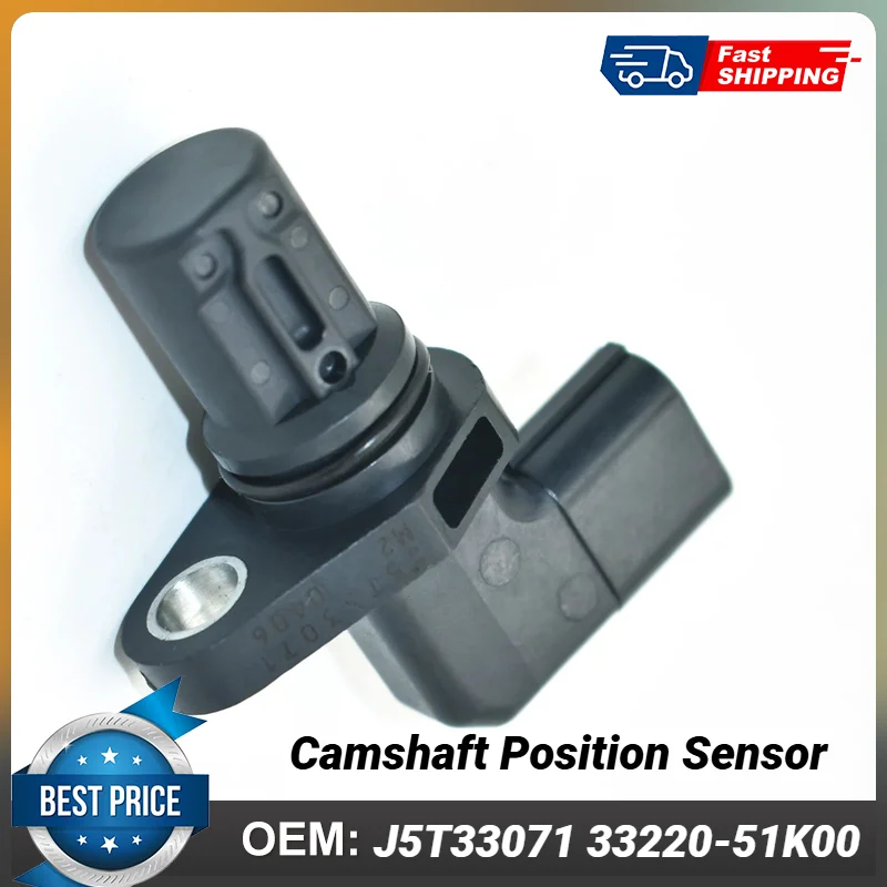 J5T33071 33220-51K00 Camshaft Position Sensor Compatible with 2009-2013 ...