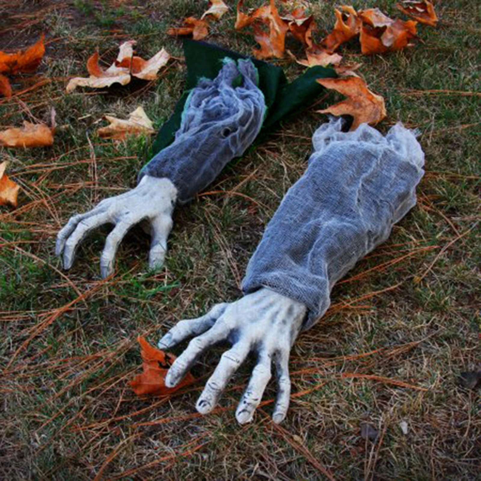 Halloween-Decoration-Zombie-Grey-Arm-Sleeves-Realistic-Scary-Body ...