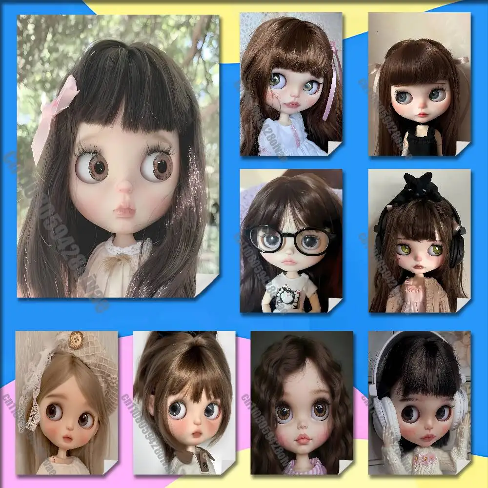 Lovely Girl B-Blythe Doll Poster Sticker For Bars 40x60cm Self-adhesive ...