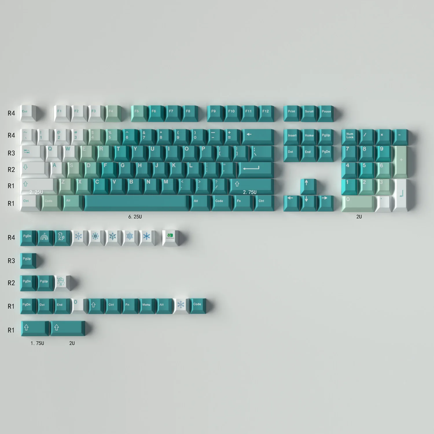 GMK-Clone-Gradient-PBT-Keycaps-Cherry-Dye-Sub-Keycap-Personalized-Large ...