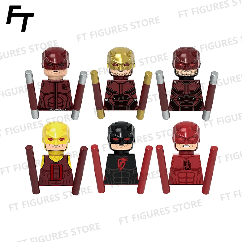 Matt Murdock Mini Bricks Action Figures Cartoon Anime Movie Building ...